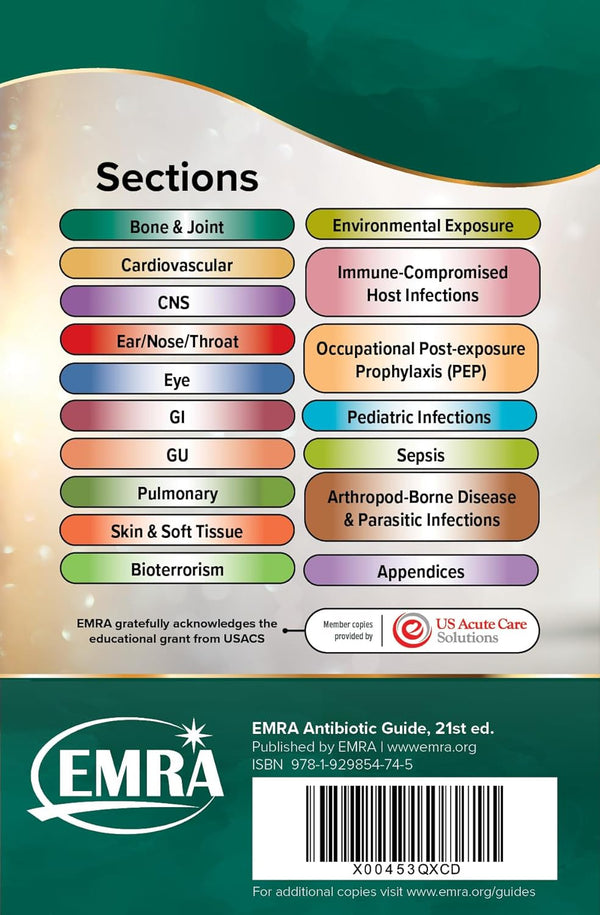 EMRA ANTIBIOTIC GUIDE, 21ST EDITION – Refuge Medical
