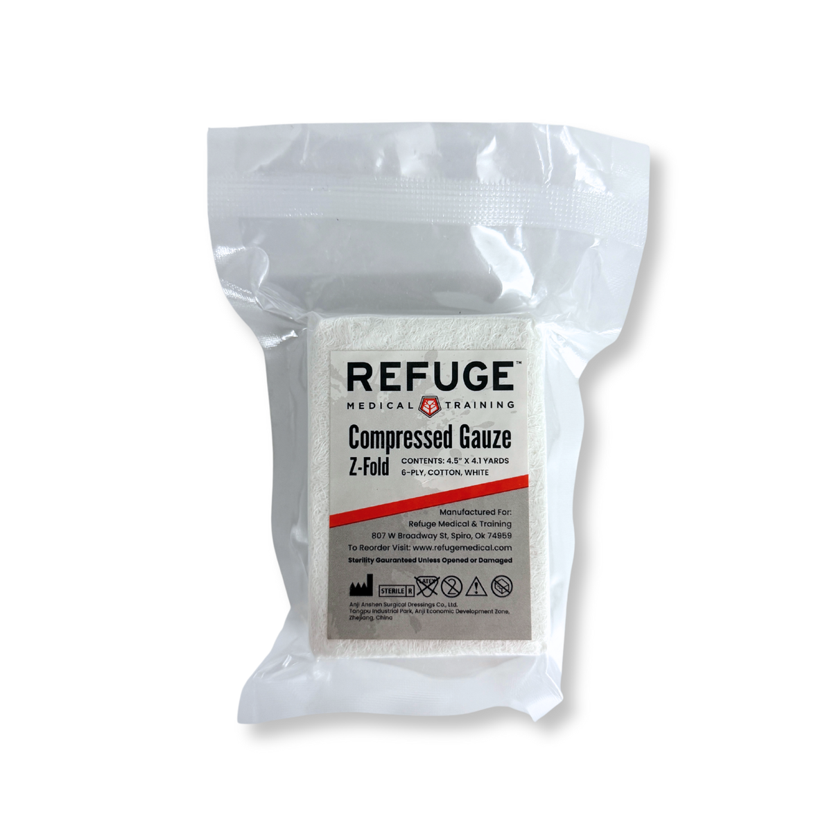 COMPRESSED GAUZE – Refuge Medical